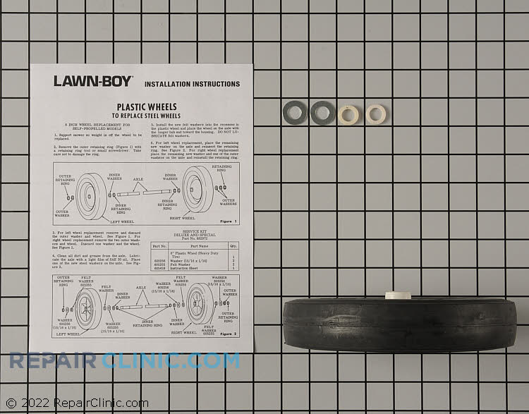 Lawn Mower Wheel Assembly - 682972 | Fast Shipping - Repair Clinic