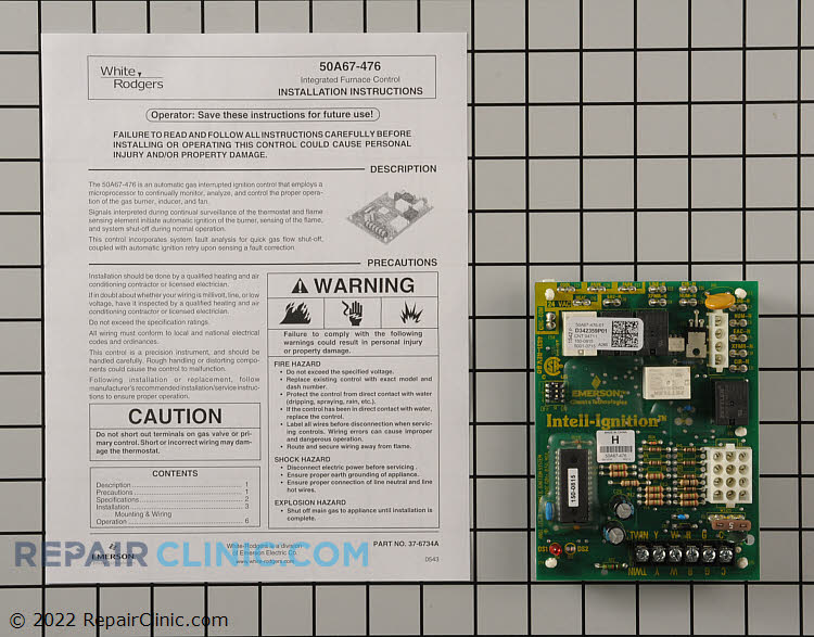 Trane Furnace Control Board CNT07737 Part | CNT07737 - Repair Clinic