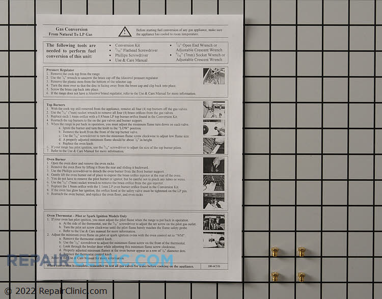 Lp Orifice Conversion Chart