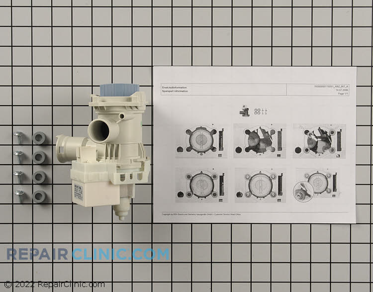 Drain Pump 00145753 | RepairClinic.com