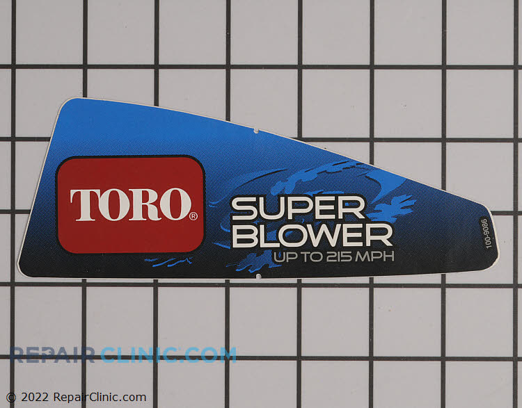Leaf Blower Decal - 100-9086 | Fast Shipping - RepairClinic.com