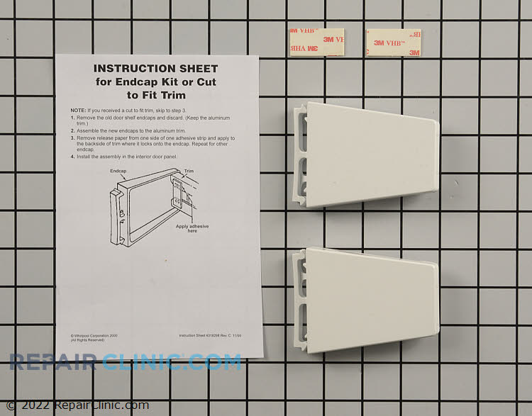 Refrigerator Shelf Retainer Bar Support - 4388286 | Fast Shipping ...