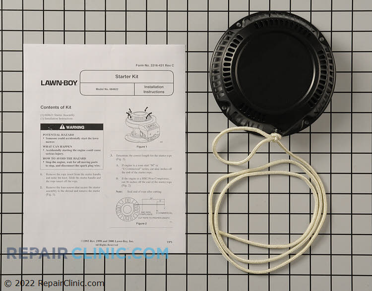 Lawn Mower Starter Assembly - 684622 | Fast Shipping - RepairClinic.com