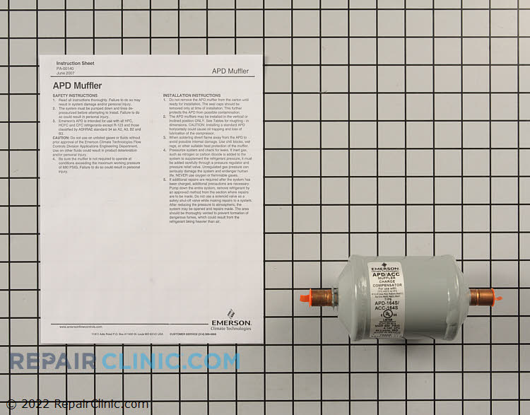 Packaged Unit/RTU Filter Drier MFL00806 | Trane Filter Drier - Repair ...