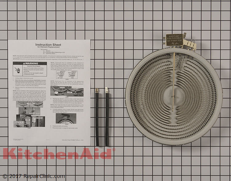 Radiant Surface Element W10823692 | KitchenAid Replacement Parts