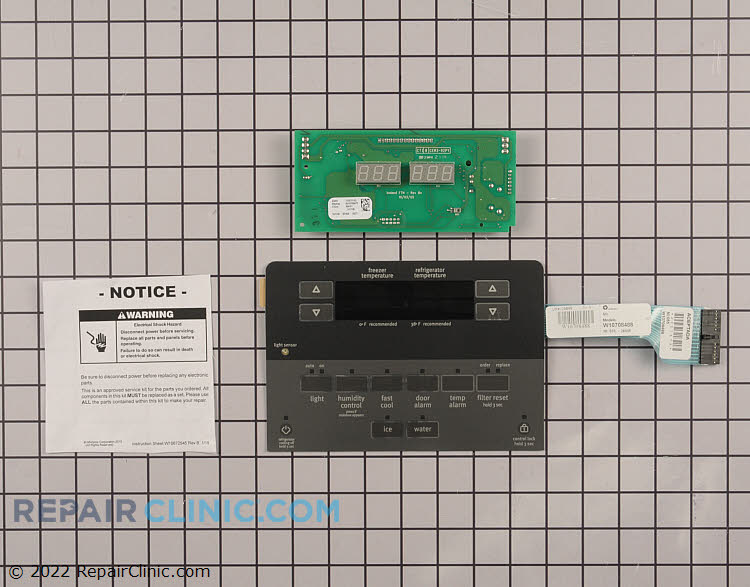 Refrigerator Dispenser Control Board - W10776981 | Fast Shipping ...