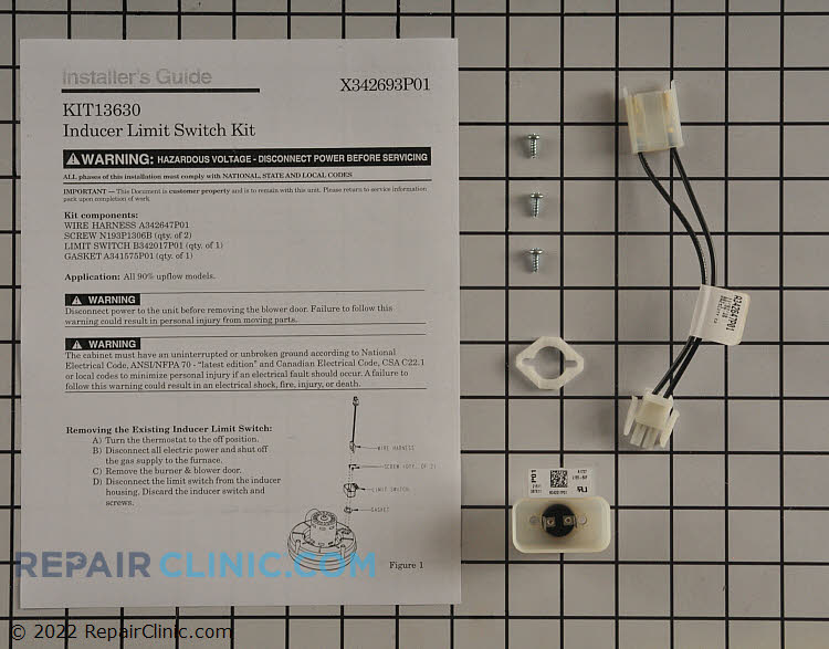 Furnace Limit Switch - KIT13630 | Fast Shipping - Repair Clinic