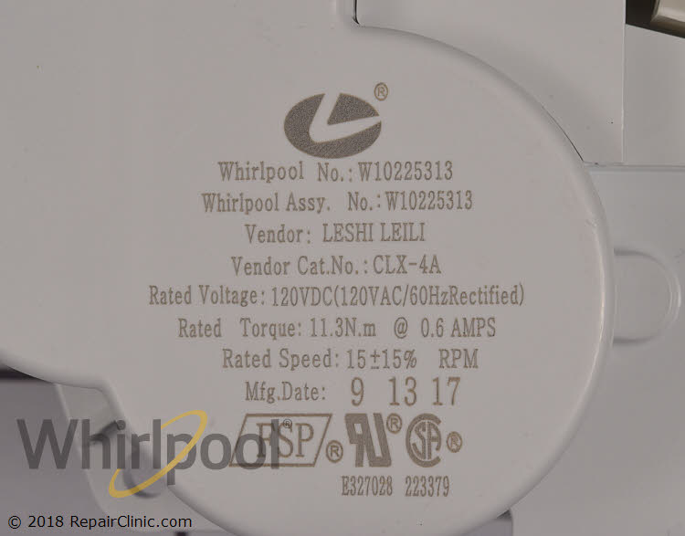 Auger Motor W11202789 | Whirlpool Replacement Parts