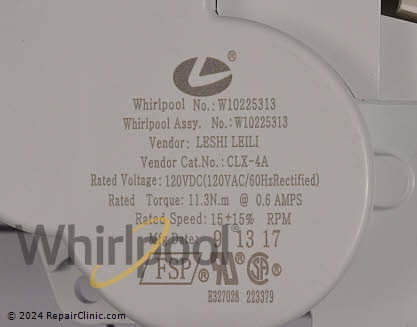 Whirlpool Auger Motor W11202789 | Whirlpool Replacement Parts