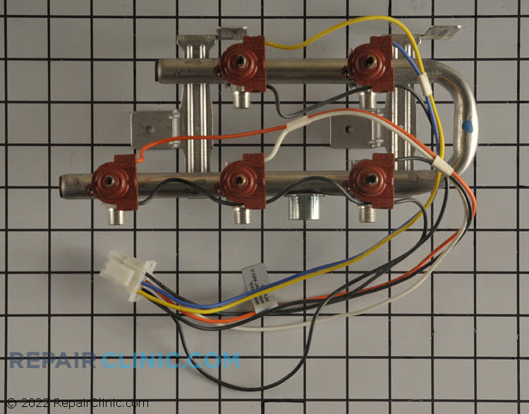 Kitchenaid Gas Downdraft Cooktop Manifold Assembly Replacement #W