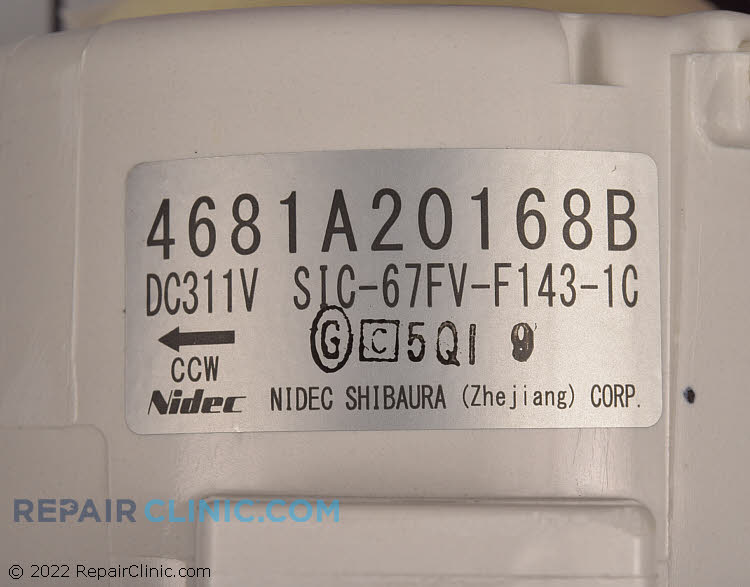 Air Conditioner Blower Motor - 4681A20168B | Fast Shipping - Repair Clinic