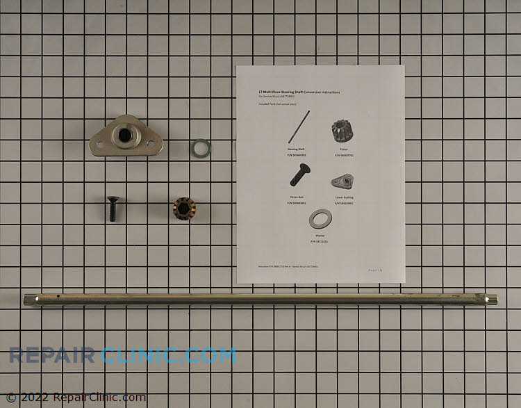 Lawn Mower Steering Shaft Assembly - 587738903 | Fast Shipping - Repair ...