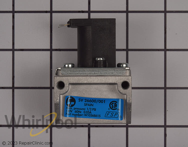 Gas Shut-Off Valve W10368615 | Whirlpool Replacement Parts