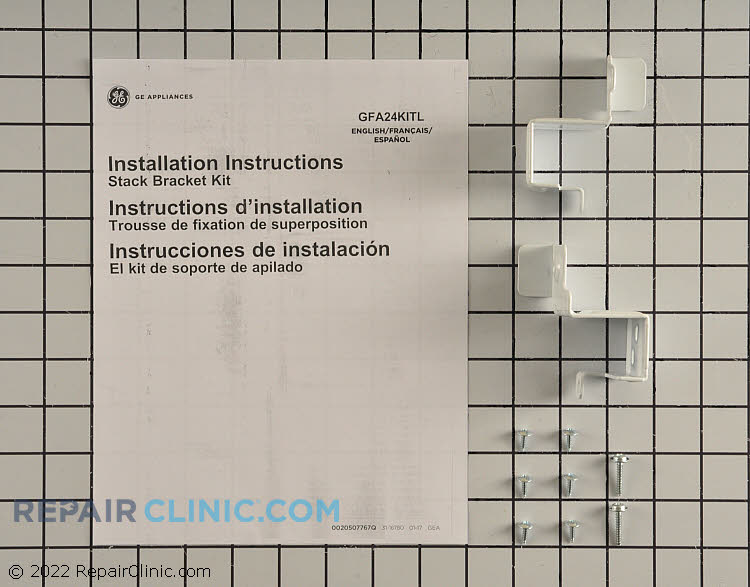 Dryer Stacking Kit GFA24KITL | GE Stacking Kit - Repair Clinic
