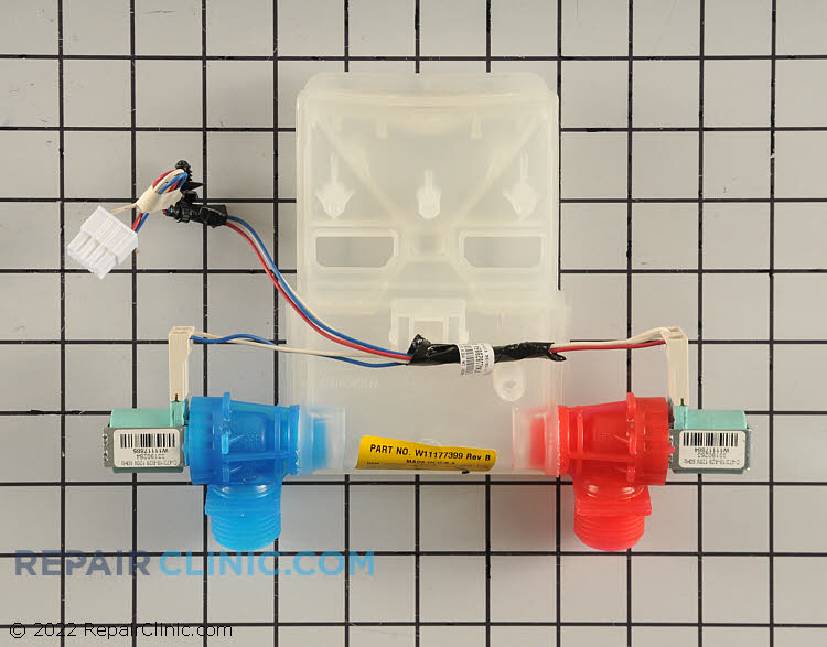 Washer/Dryer Combo Water Inlet Valve W11222849 | Whirlpool Water Inlet ...