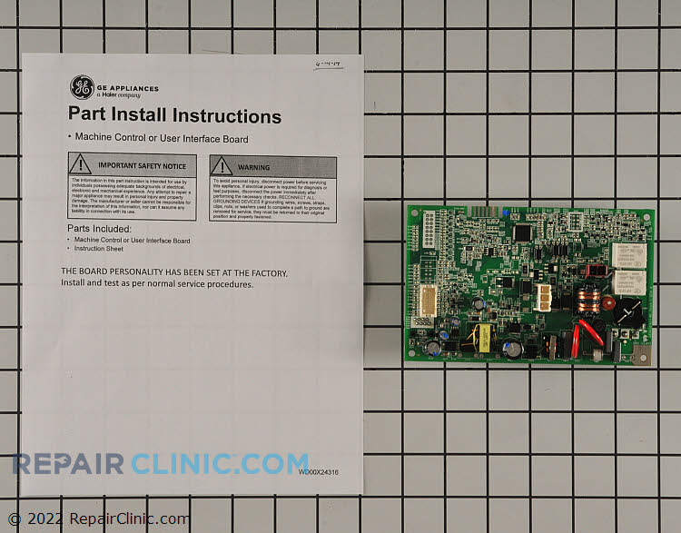 GE Dishwasher Control Board WD21X32165 Parts - Repair Clinic