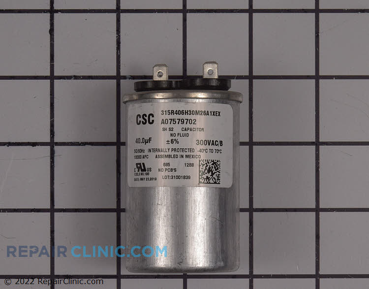 Frigidaire Laundry Center Washer Capacitor Replacement (530451581 ...
