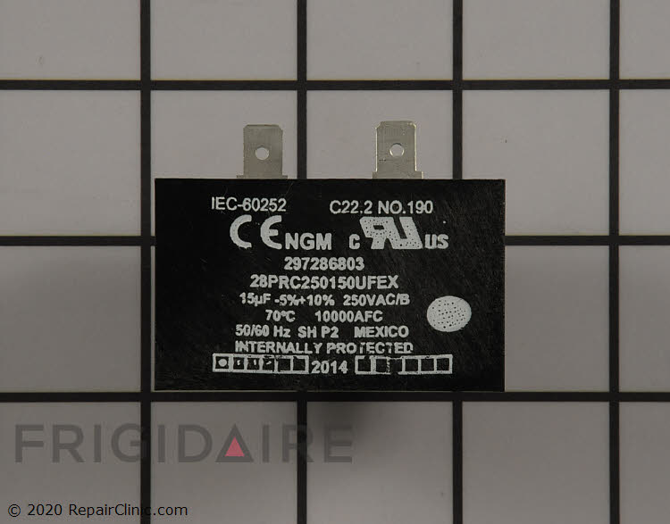 Run Capacitor 297286803 | Frigidaire Appliance Parts