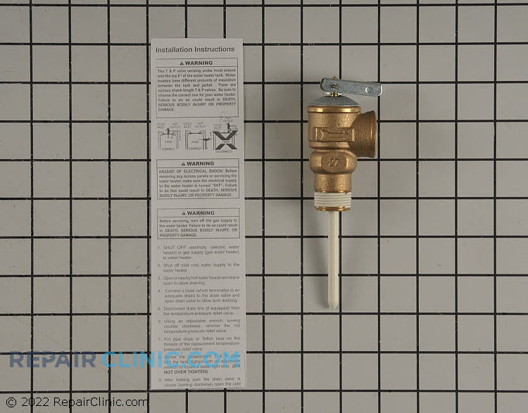 Water Heater Temperature and Pressure Relief Valve 9003484005 | AO ...