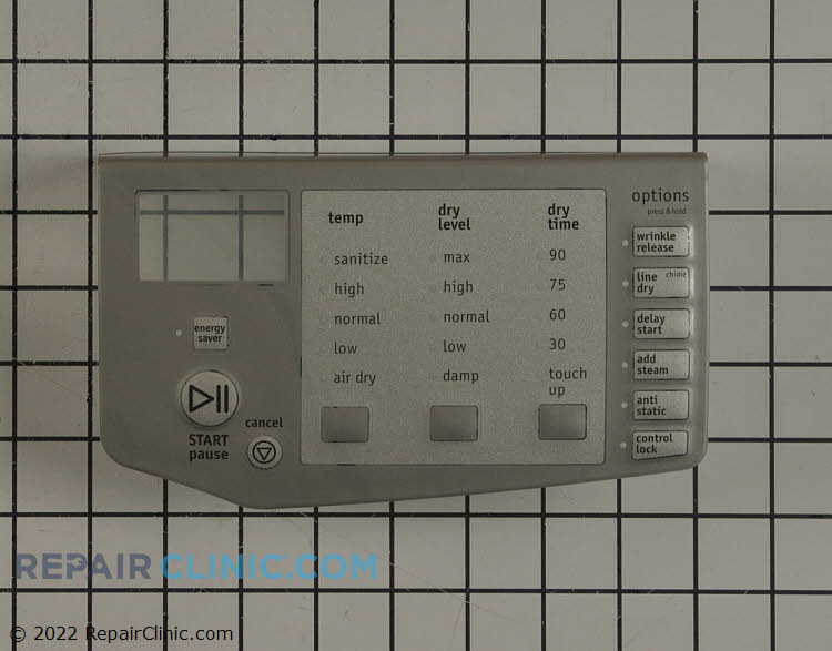 Dryer Control Panel 137505255 | Frigidaire Control Panel - Repair Clinic