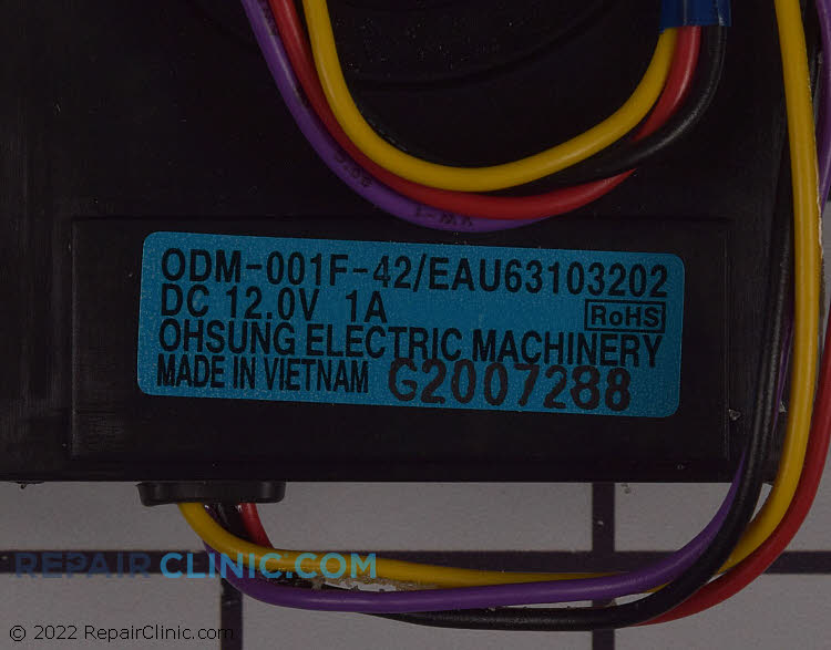 Refrigerator Condenser Fan Motor - EAU63103202 | Fast Shipping - Repair ...