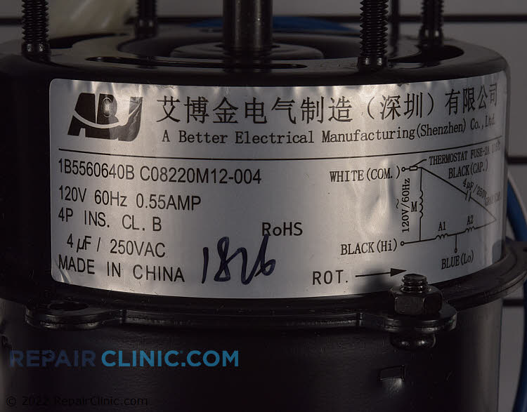 Humidifier Fan Motor - ESK1B5560640 | Fast Shipping - Repair Clinic