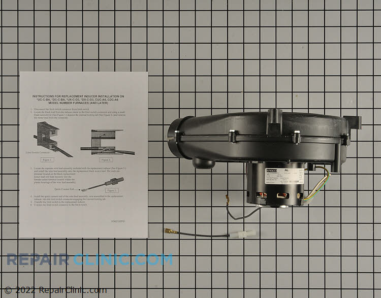 Furnace Draft Inducer Motor BLW01139 | Trane Draft Inducer Motor ...