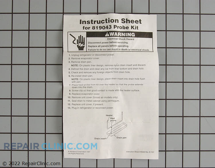 Drain Strap - 819043 | Fast Shipping - Repair Clinic