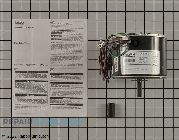Packaged Unit/RTU Blower Motor MOT18688 | Trane Blower Motor - Repair ...