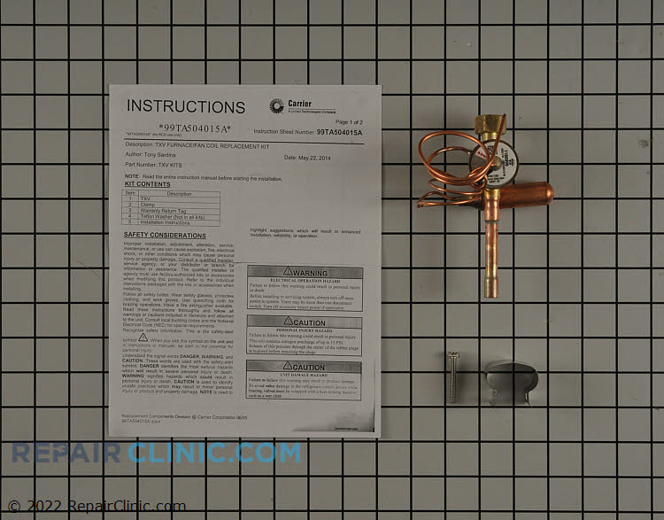 Air Conditioner Kit txv 1186999 | ICP Kit txv - Repair Clinic