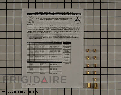 Frigidaire Conversion Kit GRLP5 Parts, Diagrams, Videos & Repair Help ...