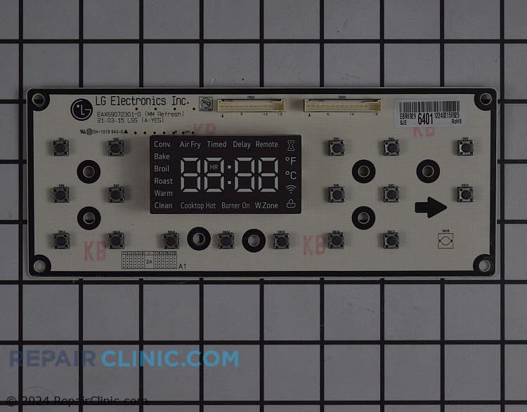 Range/Stove/Oven Display Board EBR89296401 | LG Display Board - Repair ...